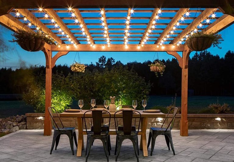 Inspirational Ideas Using Solar Lights in Your Pergola * Design Garden.eu